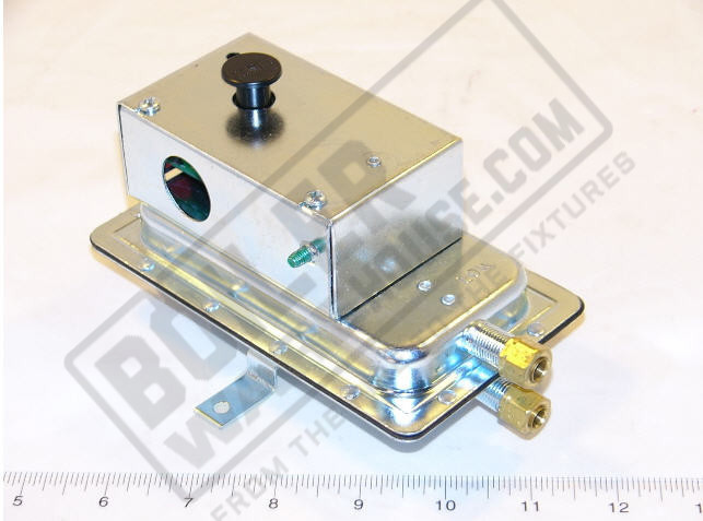Air Pressure Sensing Switch.4-12"wc with Manual Reset Double Pole ...